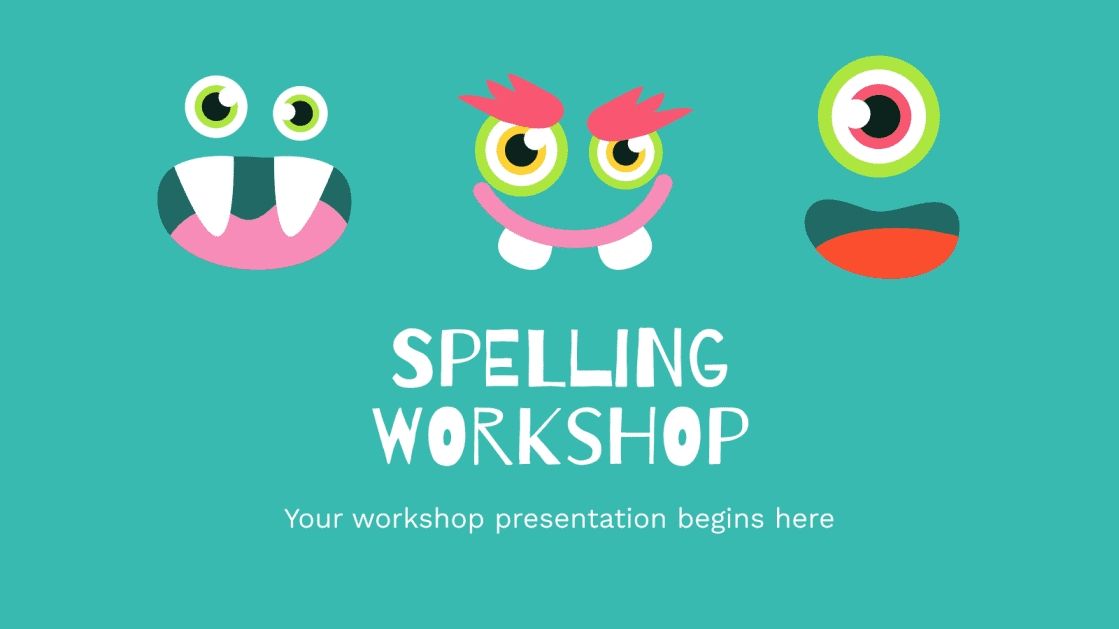 Spelling Workshop Google Slides Theme & PowerPoint Template