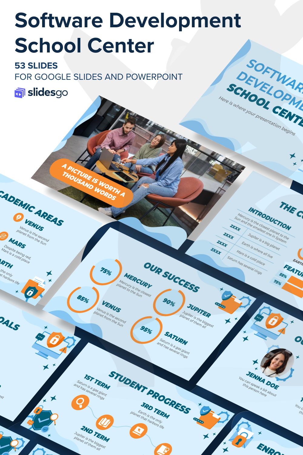 Software Development School Center | Google Slides & PPT