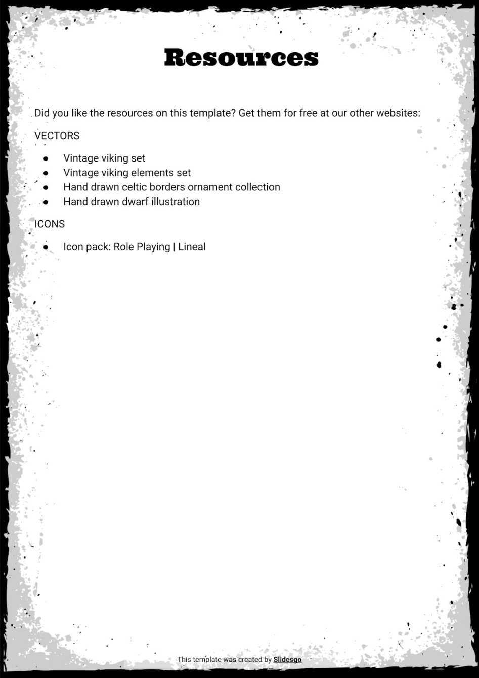 Dungeons and Creatures: Dwarf Character Sheet