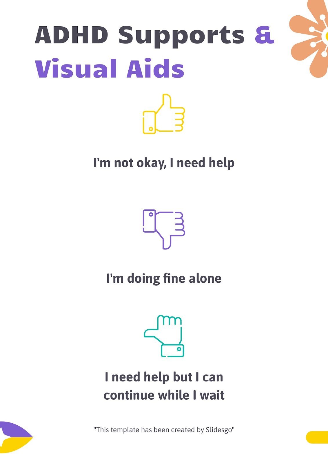 Printable ADHD Supports & Visual Aids for Elementary