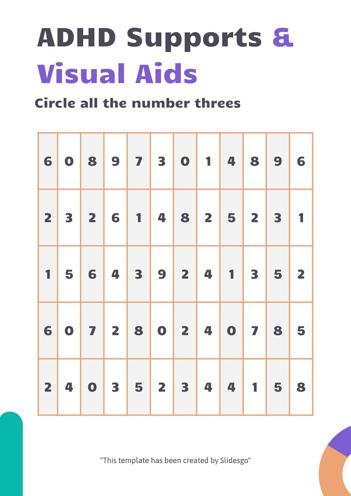 Printable ADHD Supports & Visual Aids for Elementary