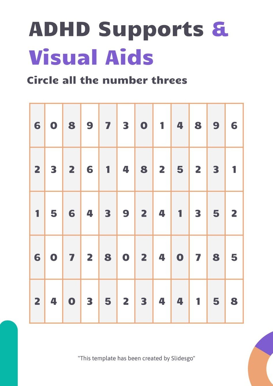 Printable ADHD Supports & Visual Aids for Elementary