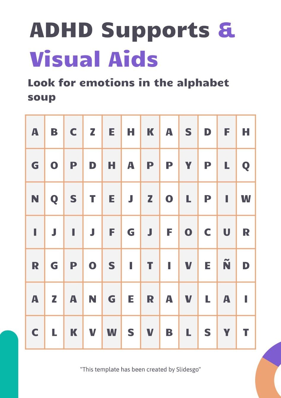 Printable ADHD Supports & Visual Aids for Elementary