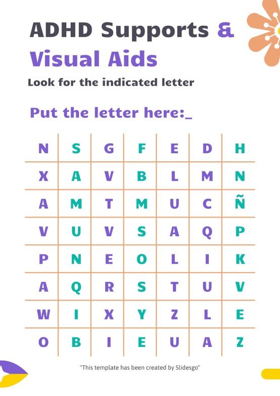 Printable ADHD Supports & Visual Aids for Elementary