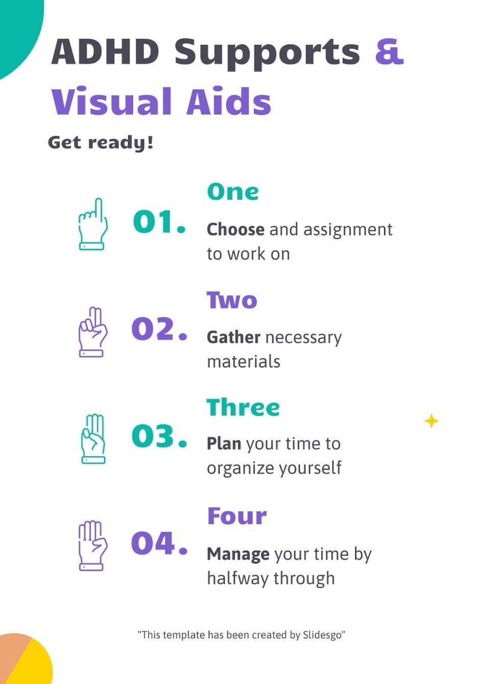 Printable ADHD Supports & Visual Aids for Elementary