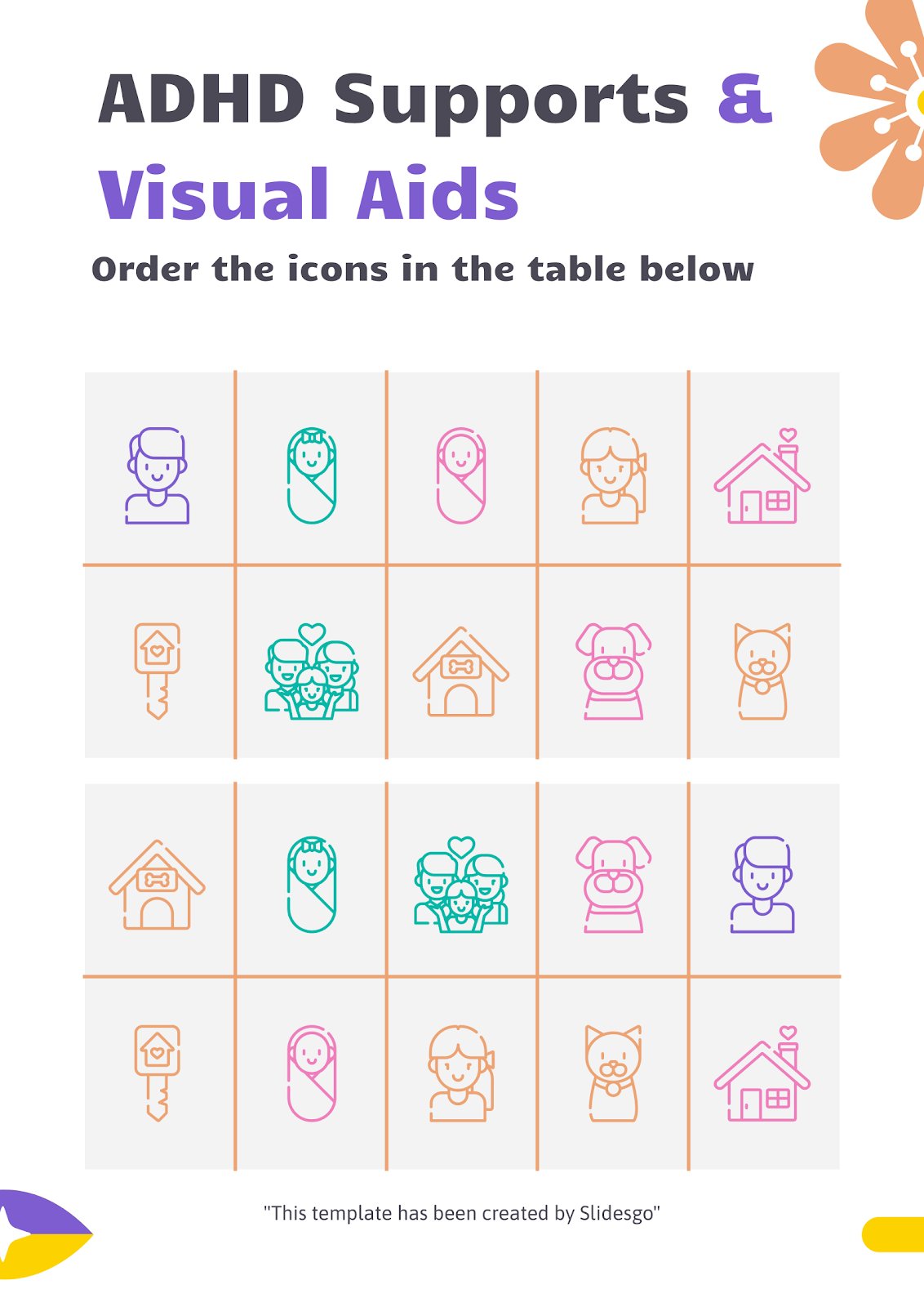 Printable ADHD Supports & Visual Aids for Elementary