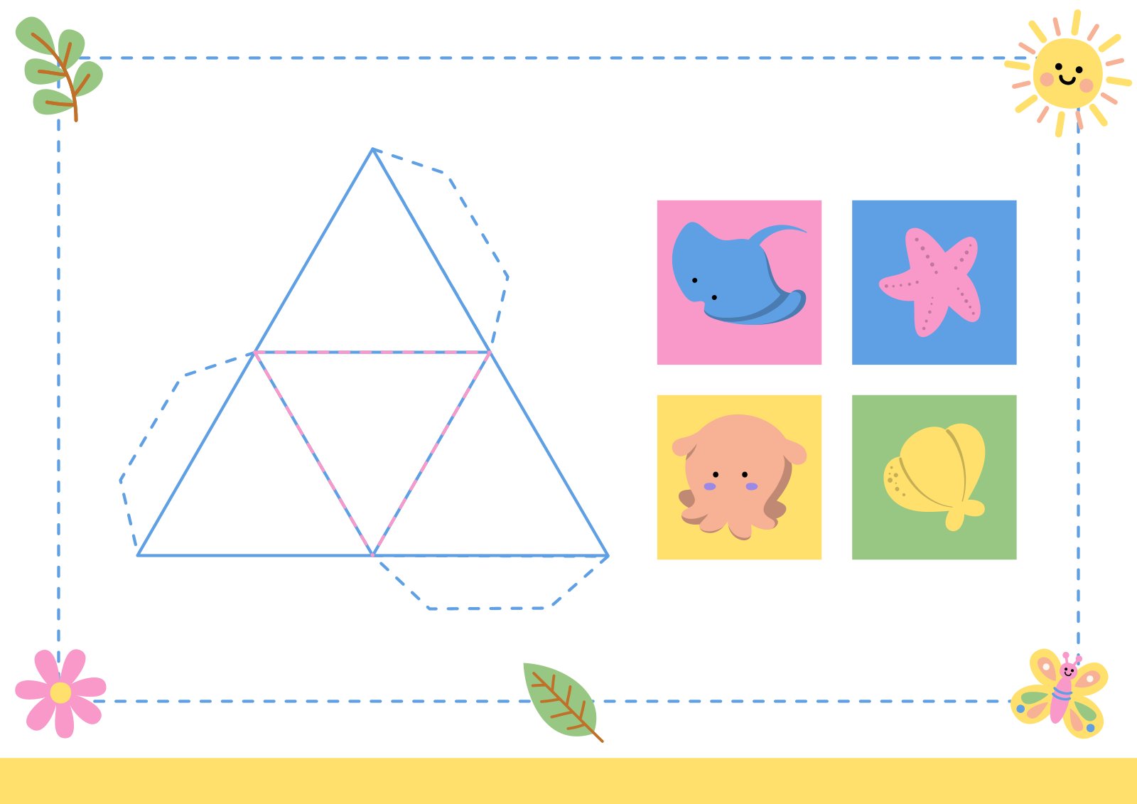 Feuilles de dessin technique : formes géométriques en 3D
