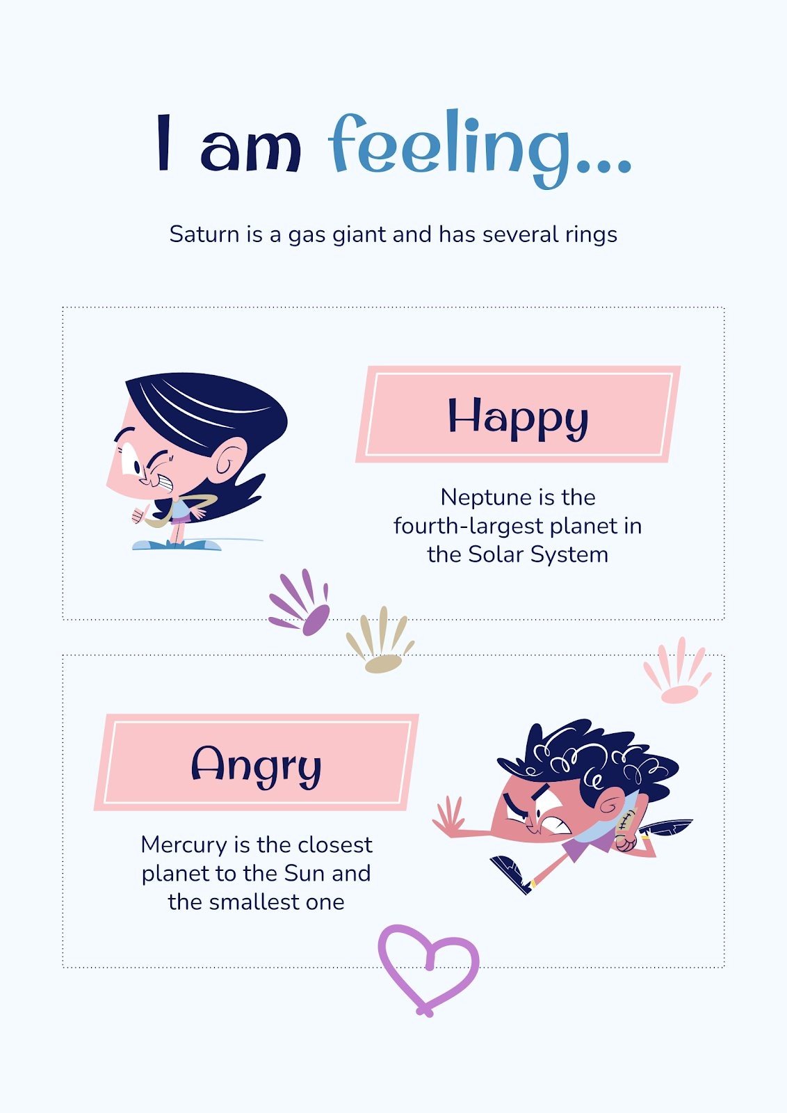Printable Calm Corner Cards for Pre-K | Google Slides & PPT