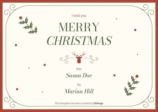 Printable Christmas Card Day Activities for High School