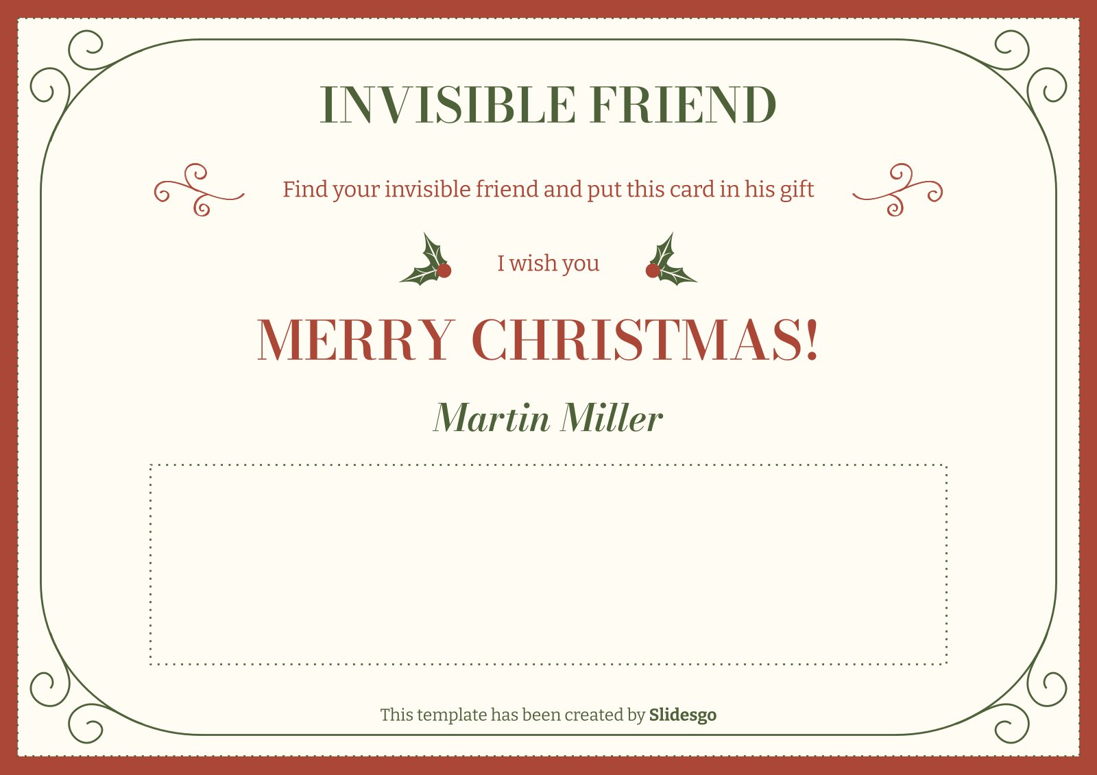 Printable Christmas Card Day Activities for High School