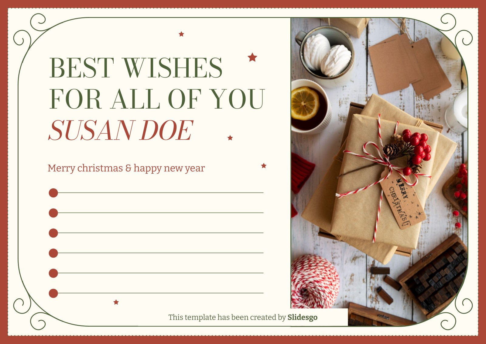 Printable Christmas Card Day Activities for High School