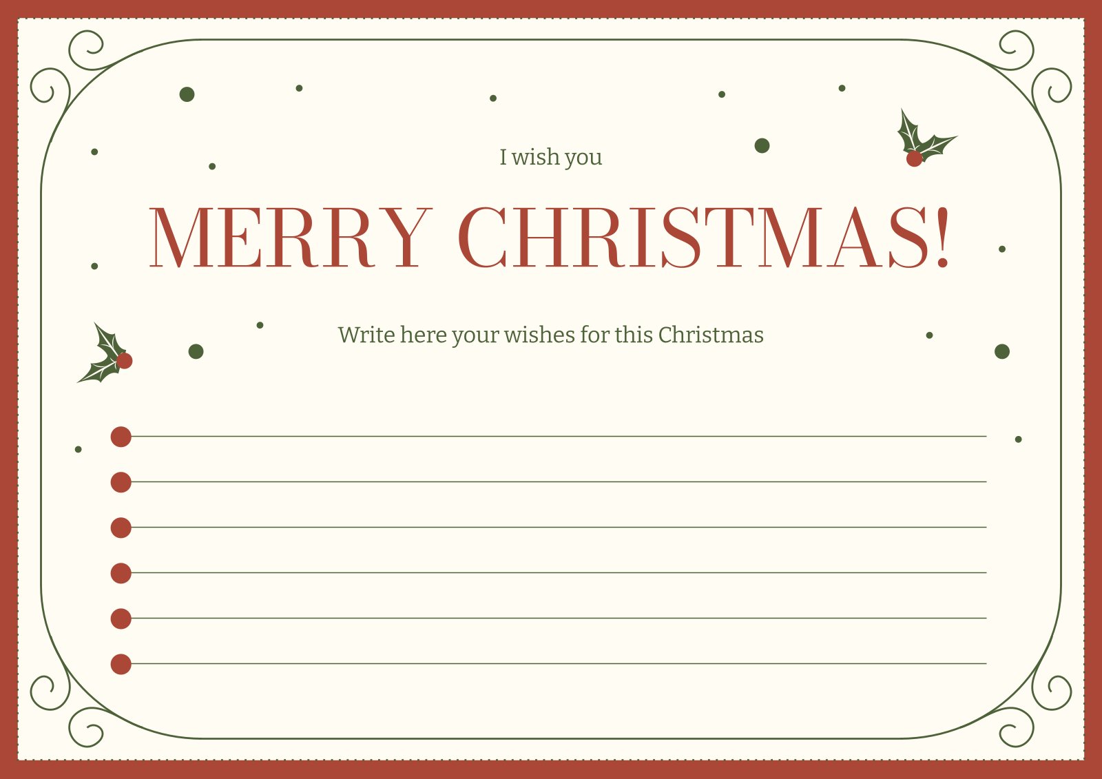 Printable Christmas Card Day Activities for High School