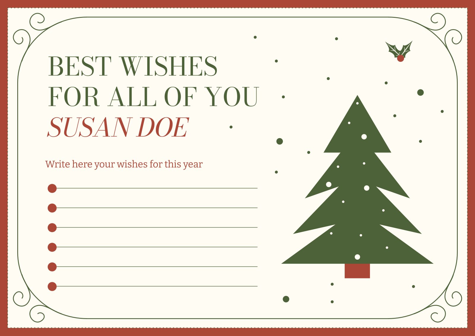 Printable Christmas Card Day Activities for High School