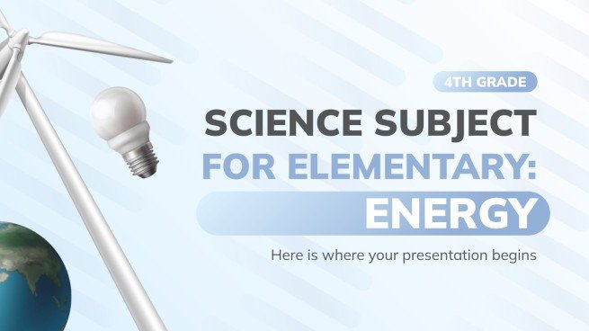 Science Subject for Elementary: Energy | Google Slides & PPT