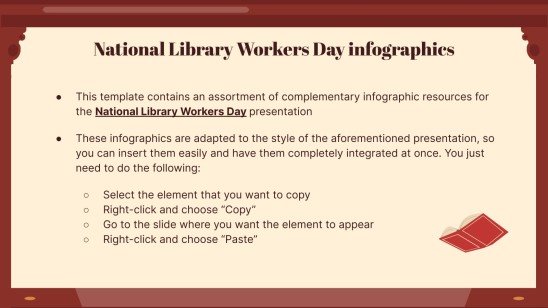 National Library Workers Day Infographics | Google Slides