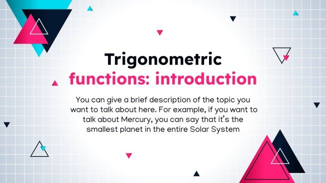 Math: Trigonometric Functions | Google Slides & PowerPoint