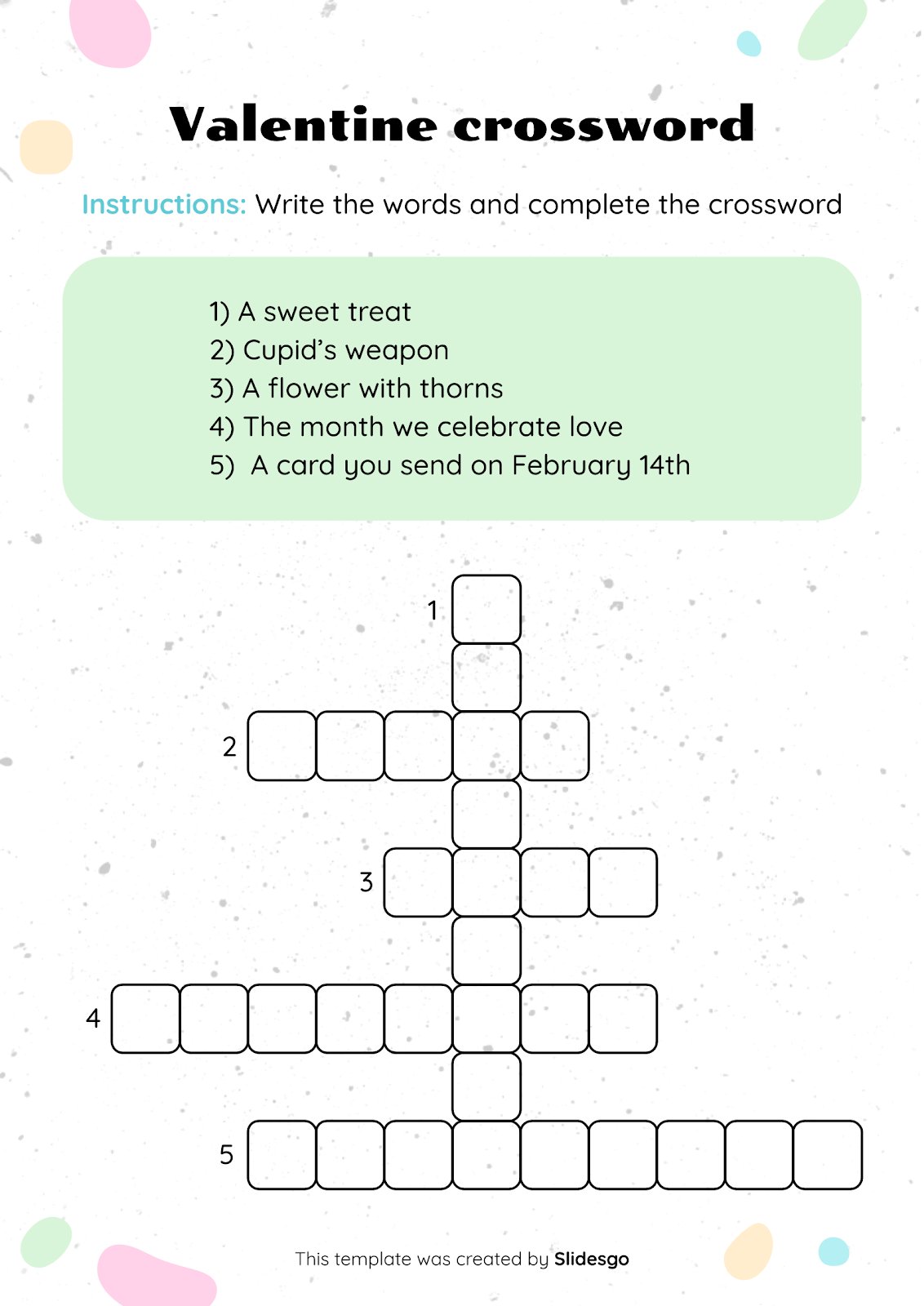 Atividades imprimíveis para o Dia de São Valentim