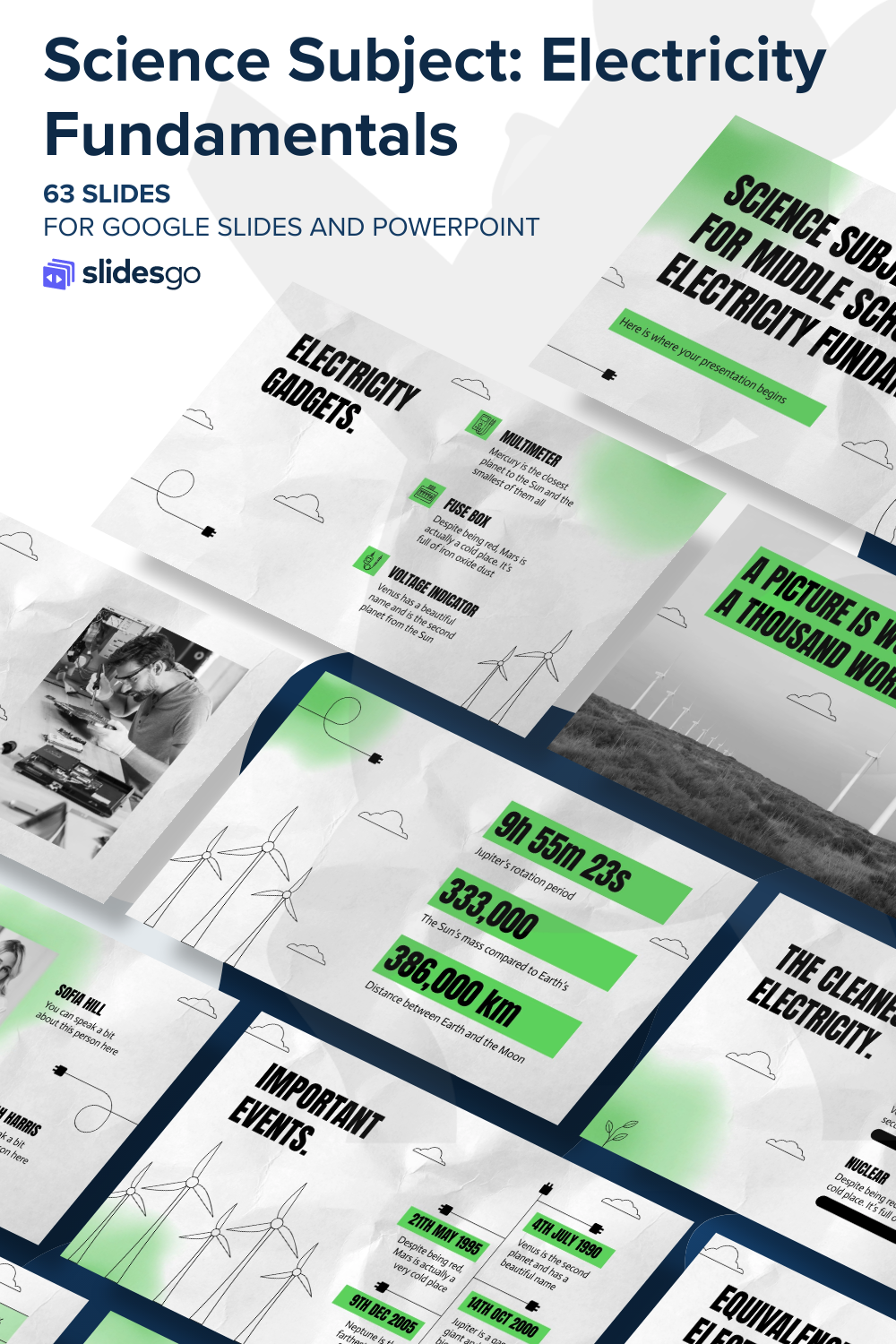 Science Middle School: Electricity | Google Slides & PPT