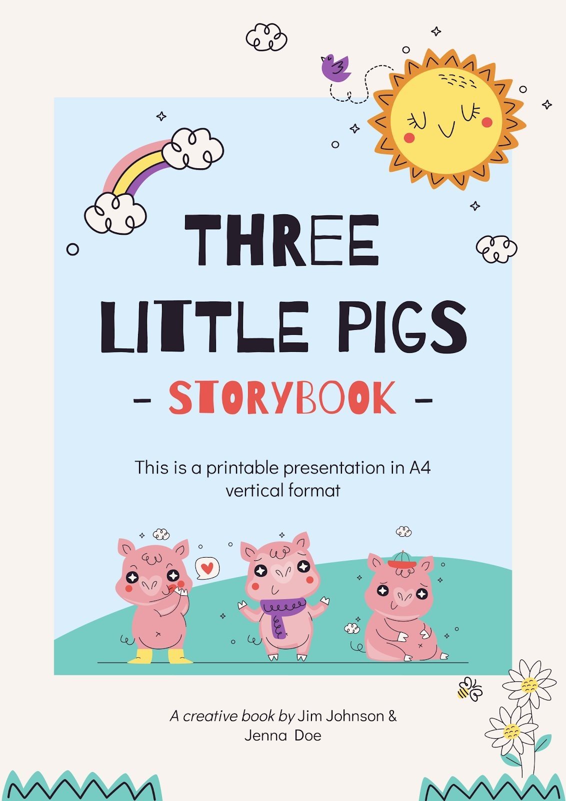 Three Little Pigs Storybook | Google Slides & PowerPoint