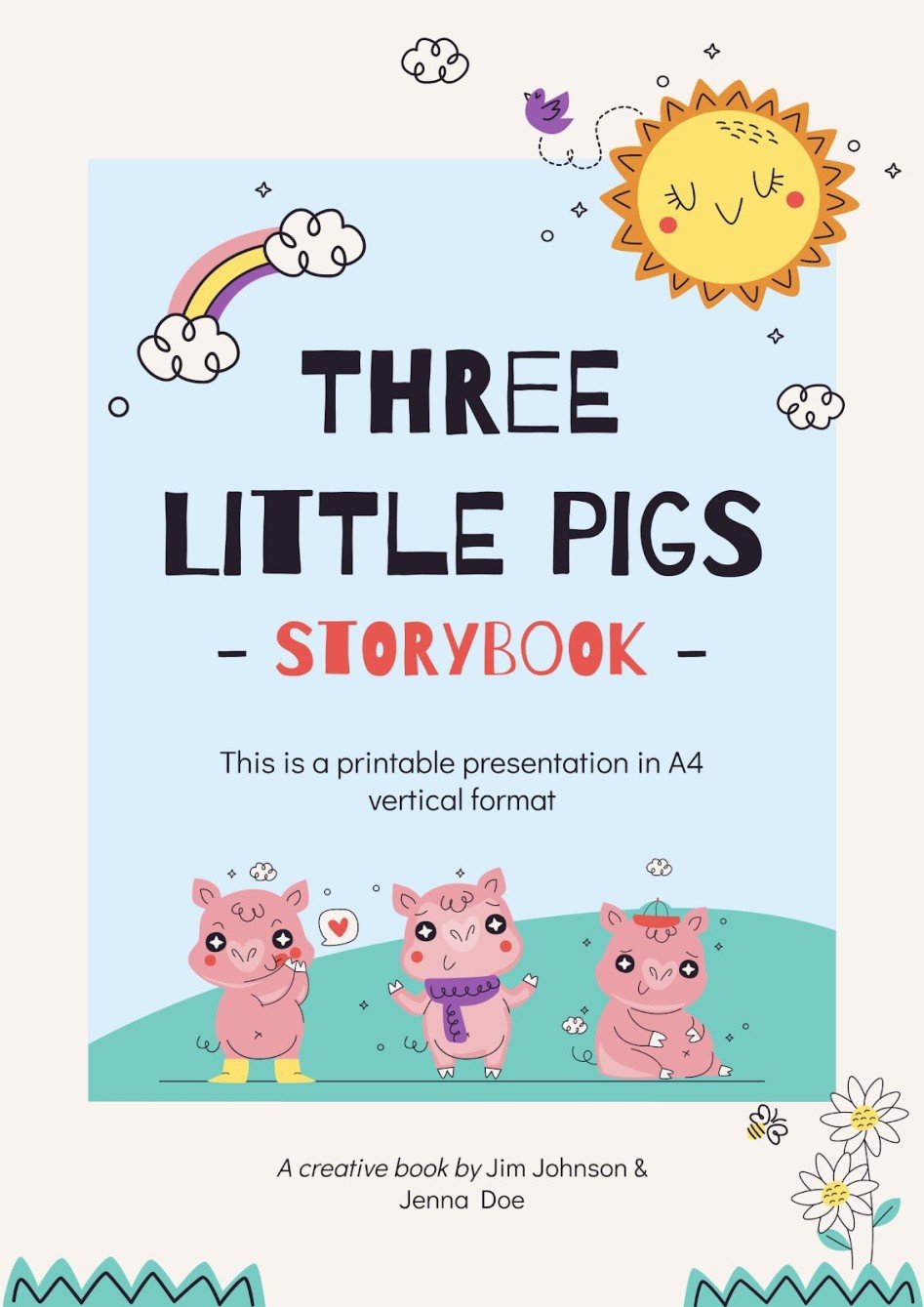 Three Little Pigs Storybook | Google Slides & PowerPoint