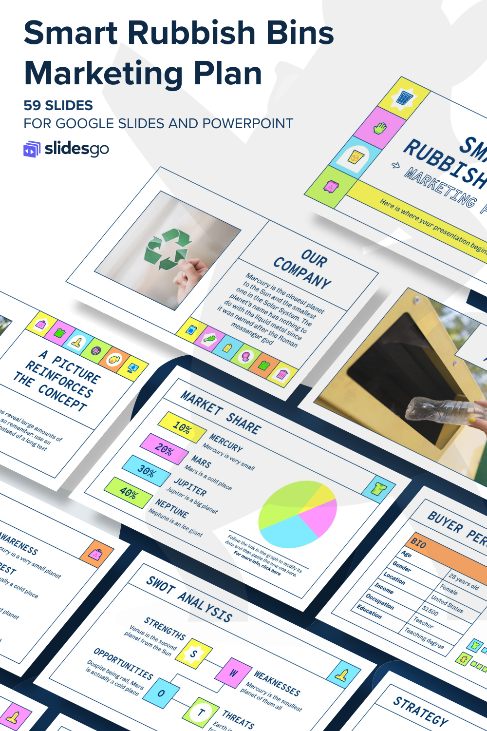 Smart Rubbish Bins Marketing Plan | Google Slides & PPT