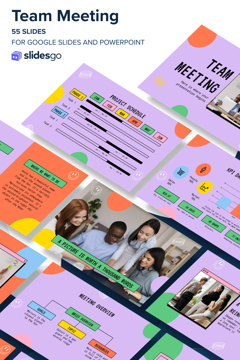 Team Meeting | Google Slides and PowerPoint