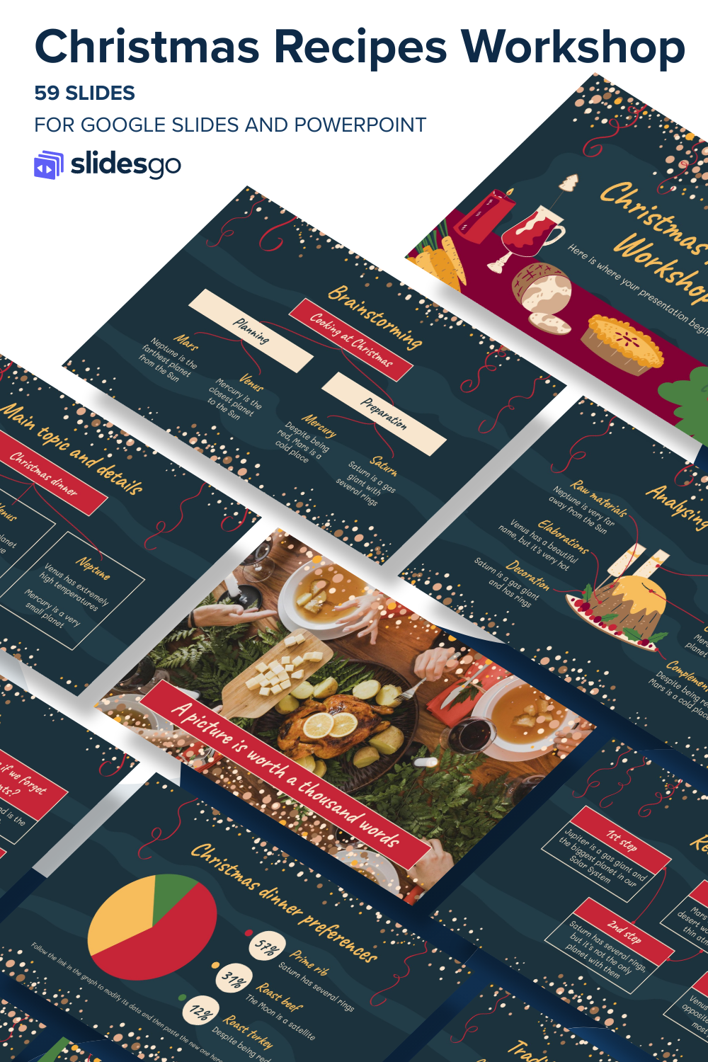 Christmas Recipes Workshop | Google Slides and PowerPoint