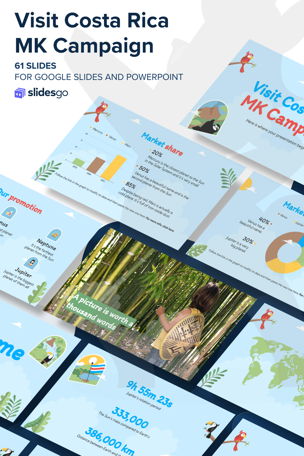 Visit Costa Rica MK Campaign | Google Slides and PPT