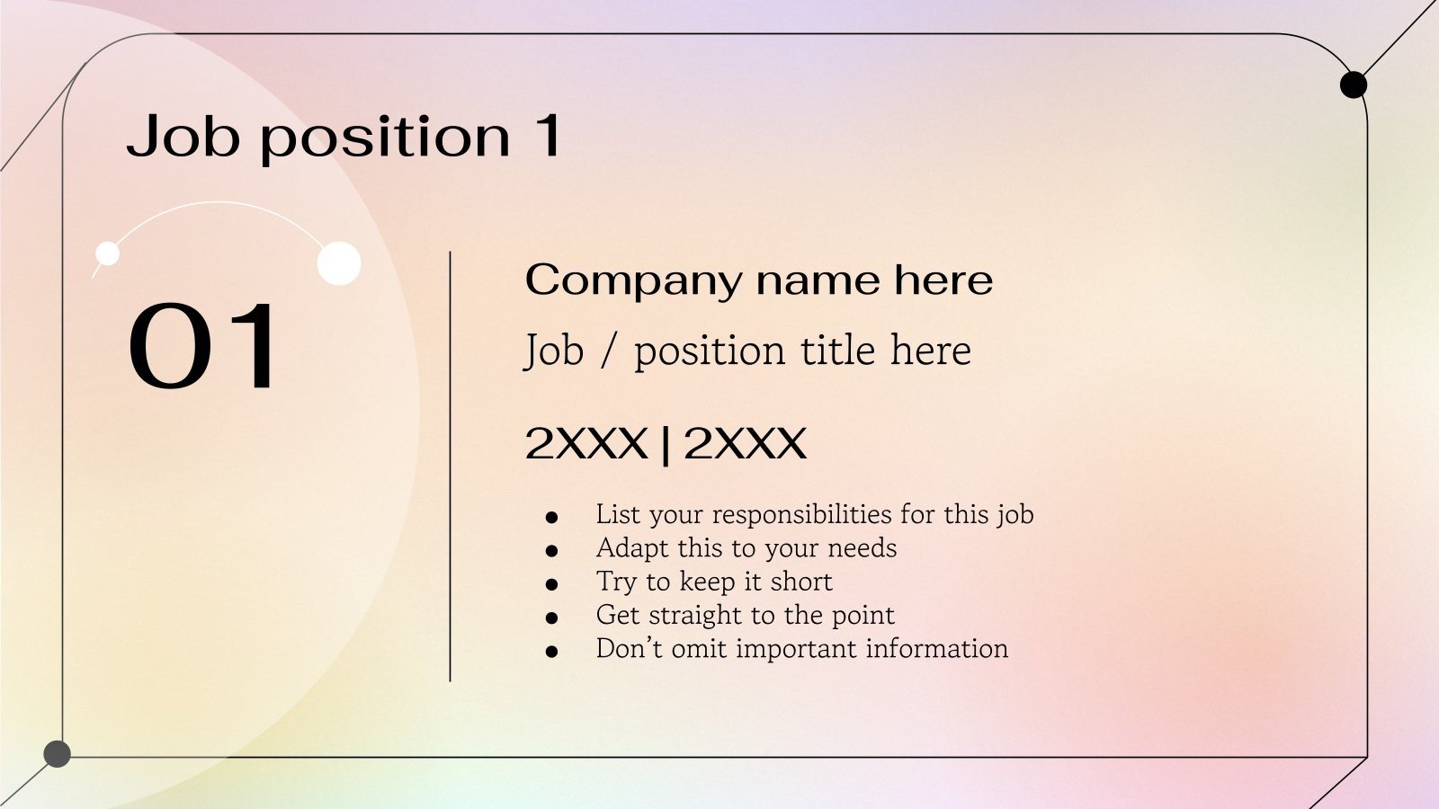 Creative Producer CV | Google Slides & PowerPoint template