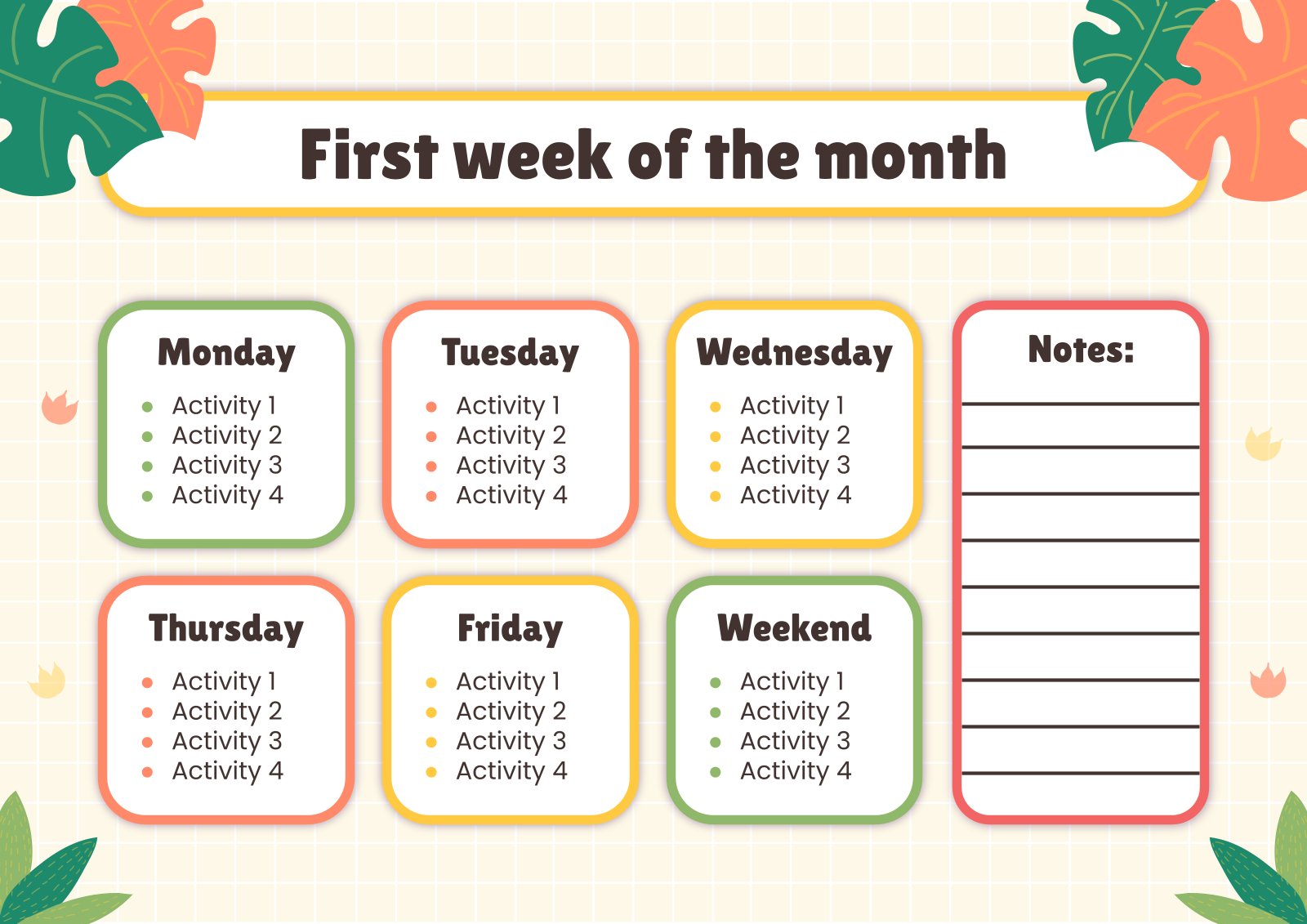 Dinosaur Weekly Planner for Elementary | Google Slides & PPT