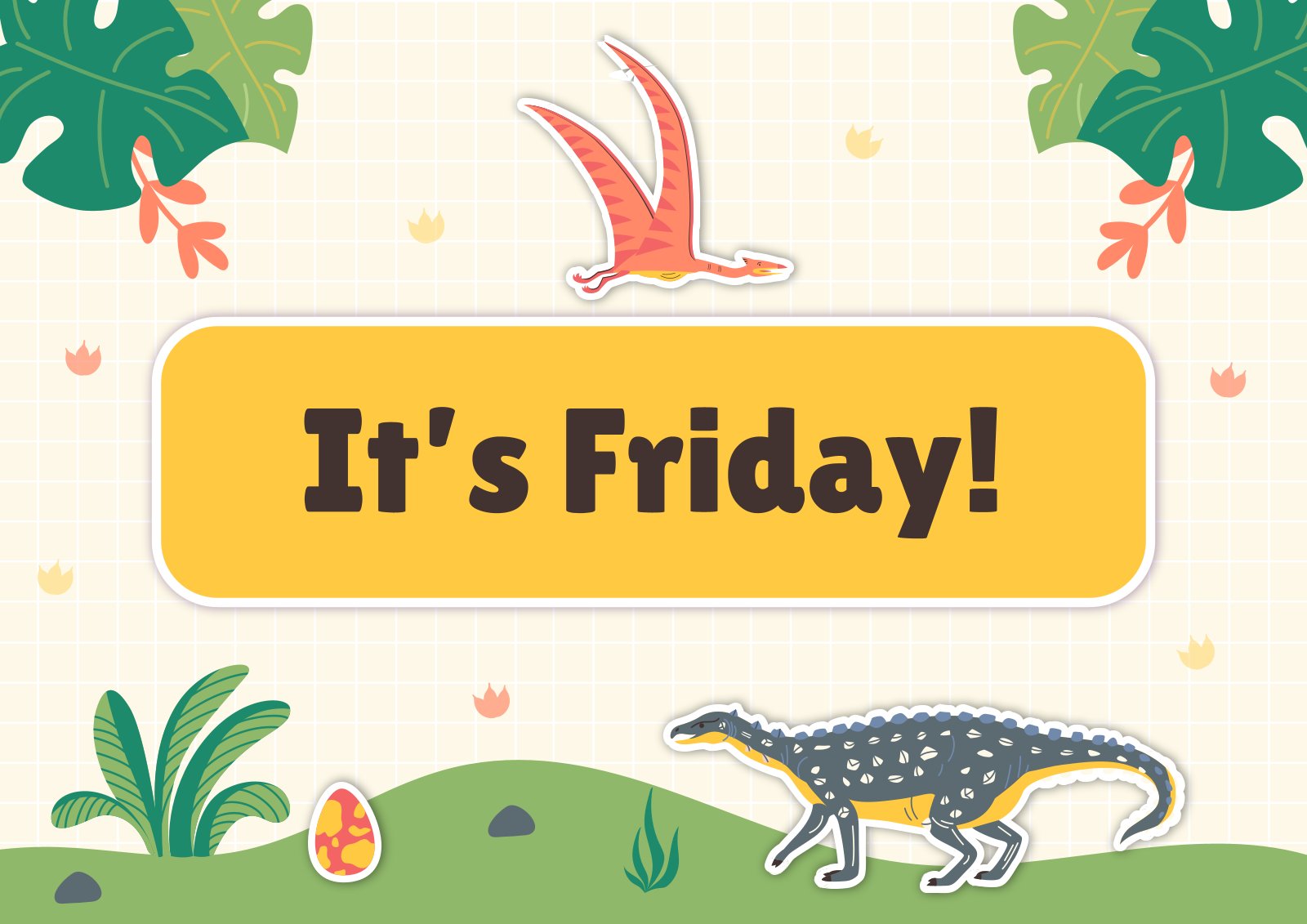 Dinosaur Weekly Planner for Elementary | Google Slides & PPT