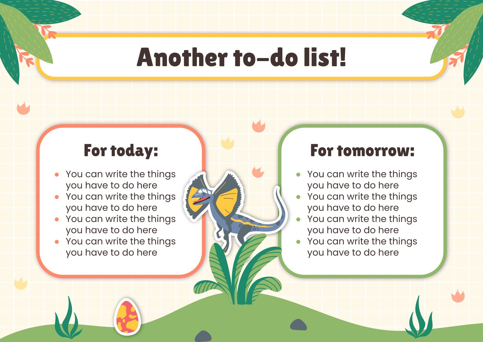 Dinosaur Weekly Planner for Elementary | Google Slides & PPT