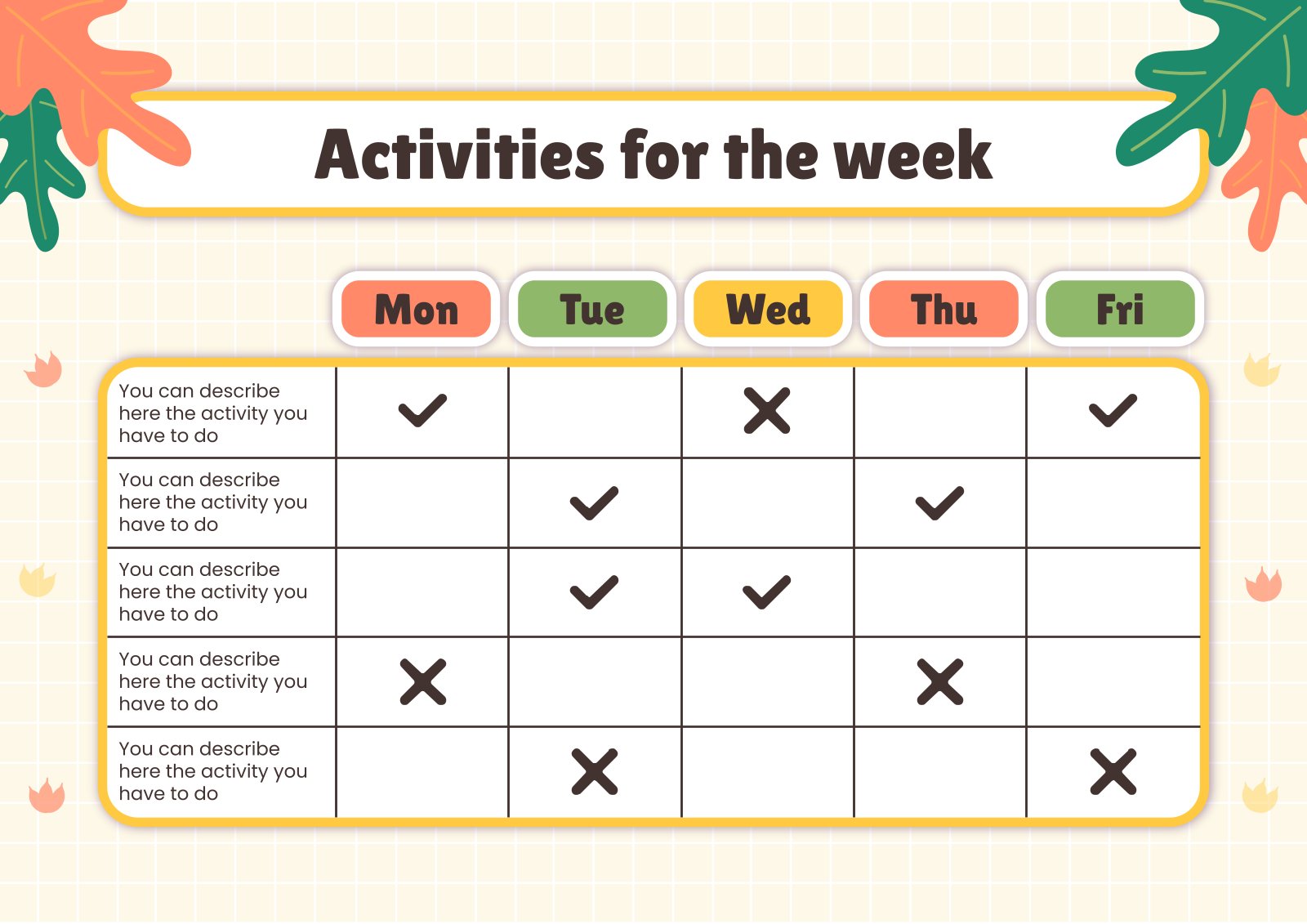 Dinosaur Weekly Planner for Elementary | Google Slides & PPT