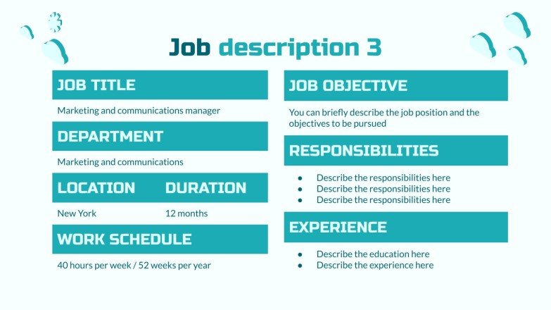 Ski & Snowboard Instructor Job Description | Google Slides