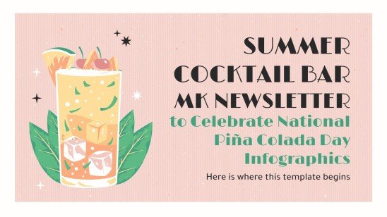 Cocktail Bar National Piña Colada Day Infographics