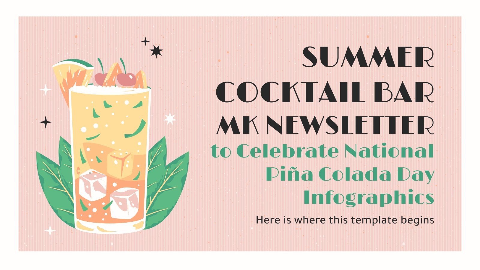 Free templates about Cocktails for Google Slides & PowerPoint