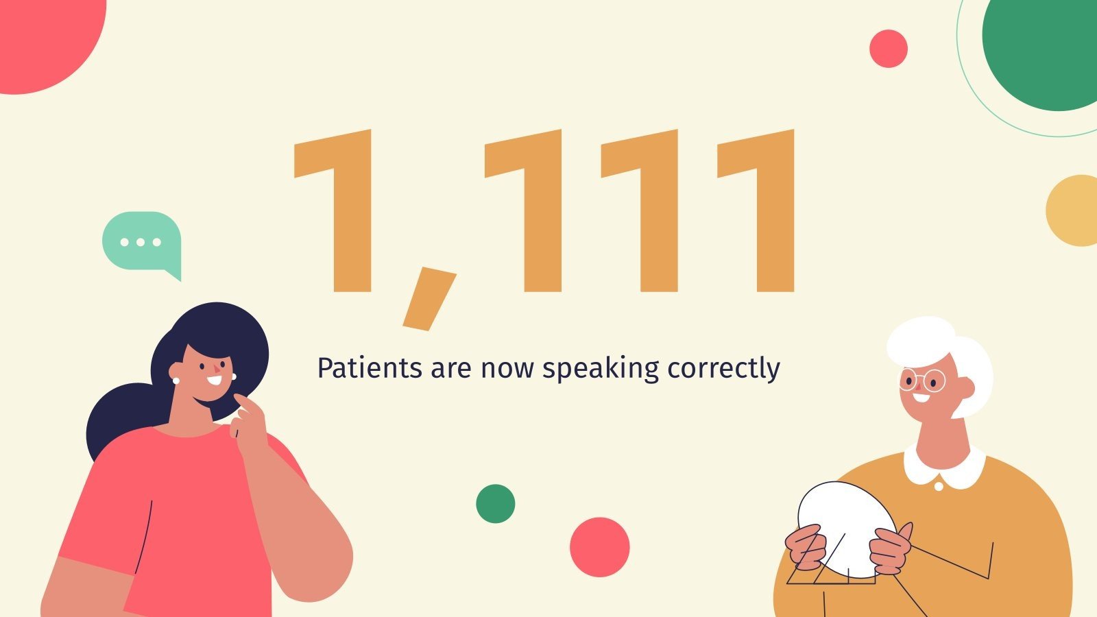 Speech Therapy Healthcare Center | Google Slides & PPT