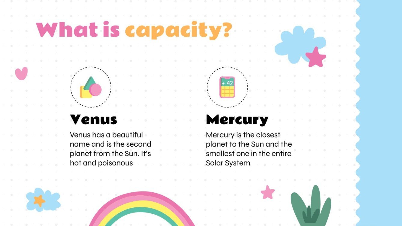 Math Subject for Elementary: Capacity | Google Slides & PPT
