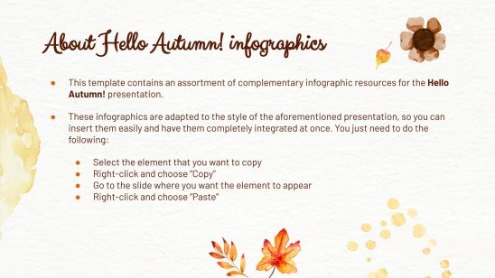 Hello Autumn! Infographics | Google Slides and PowerPoint