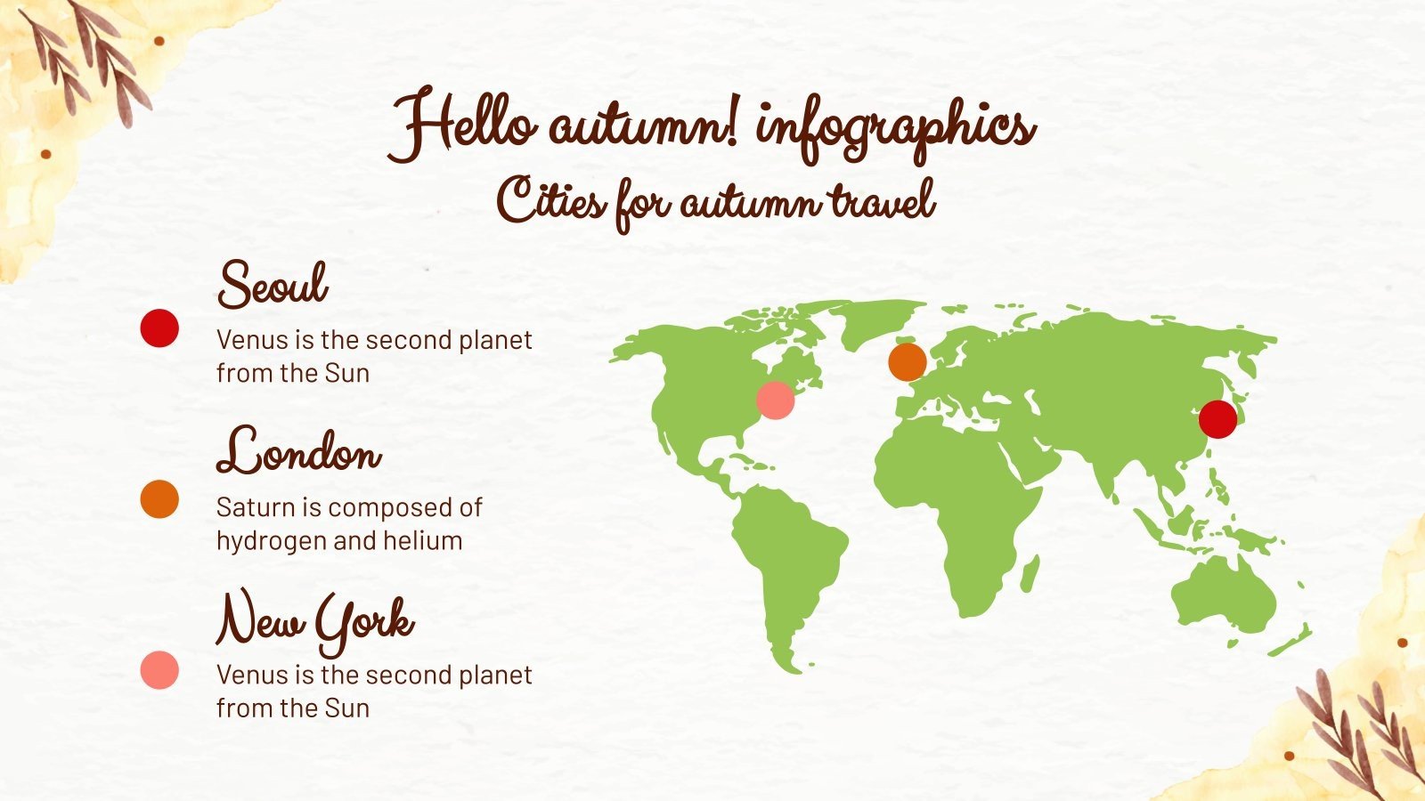 Hello Autumn! Infographics | Google Slides and PowerPoint