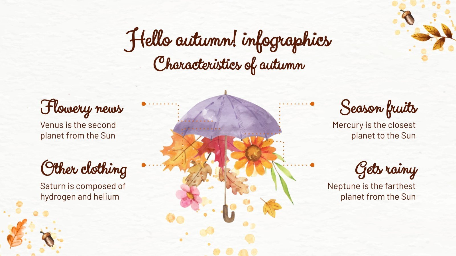 Hello Autumn! Infographics | Google Slides and PowerPoint