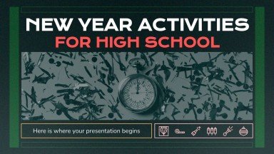 Activités du Nouvel An pour le lycée | Google Slides et PPT