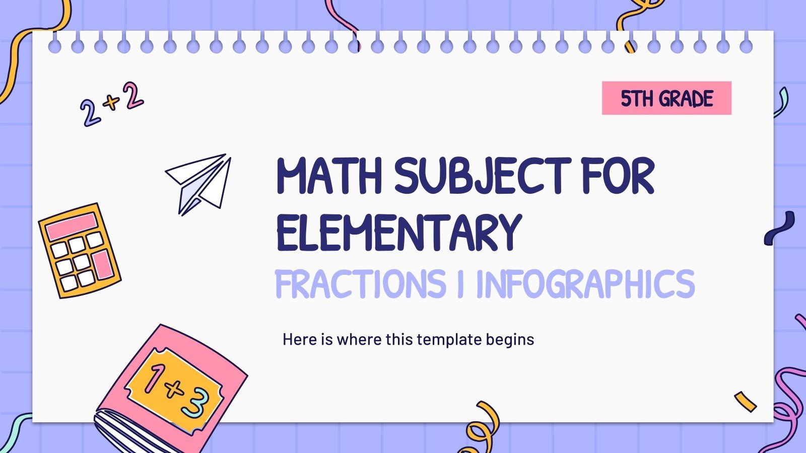 Math Subject for Elementary: Fractions I Infographics