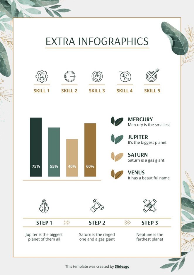 Elegant Leaves CV | Google Slides & PowerPoint Theme