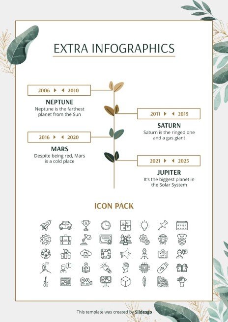 Elegant Leaves CV | Google Slides & PowerPoint Theme