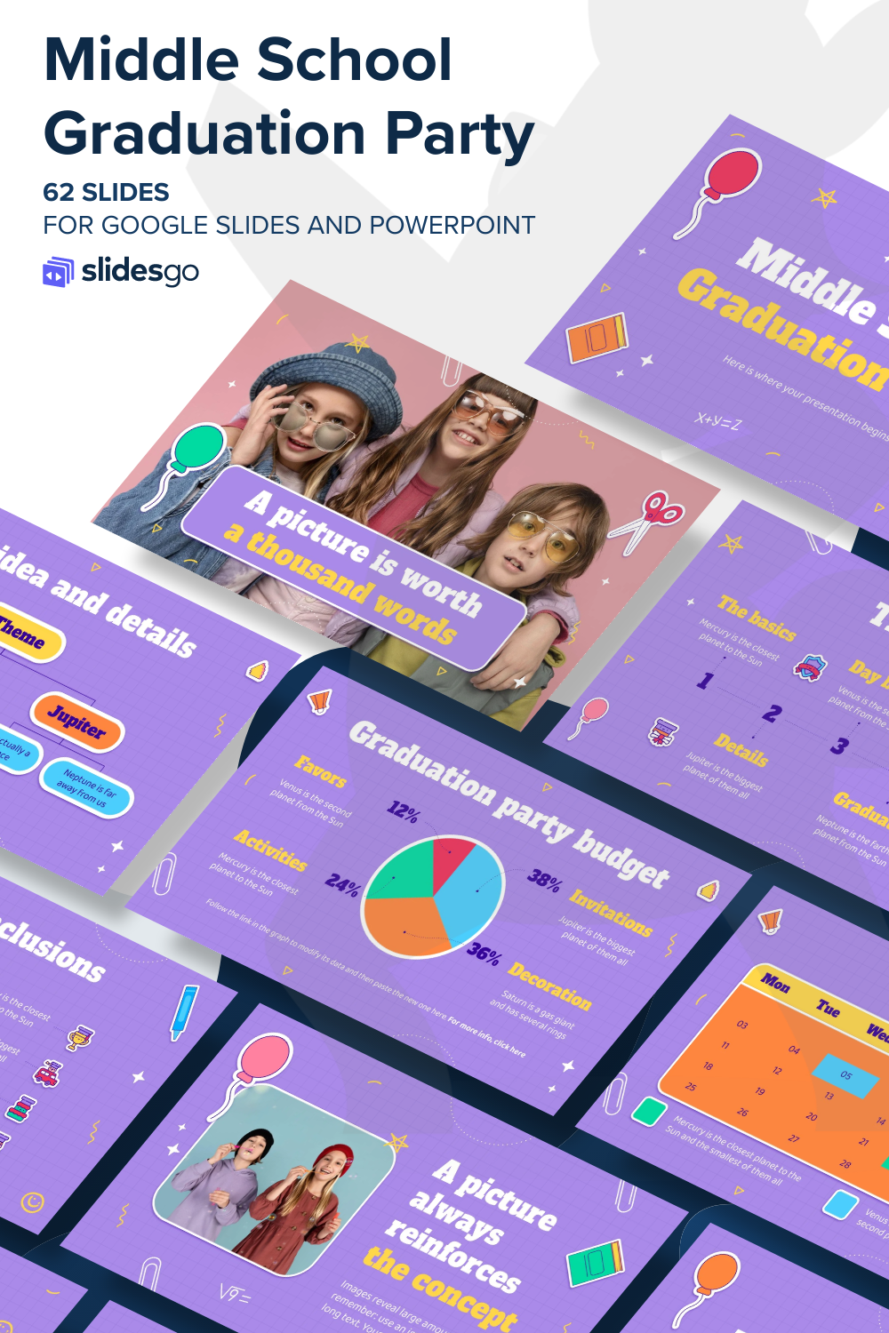 Middle School Graduation Party | Google Slides & PowerPoint