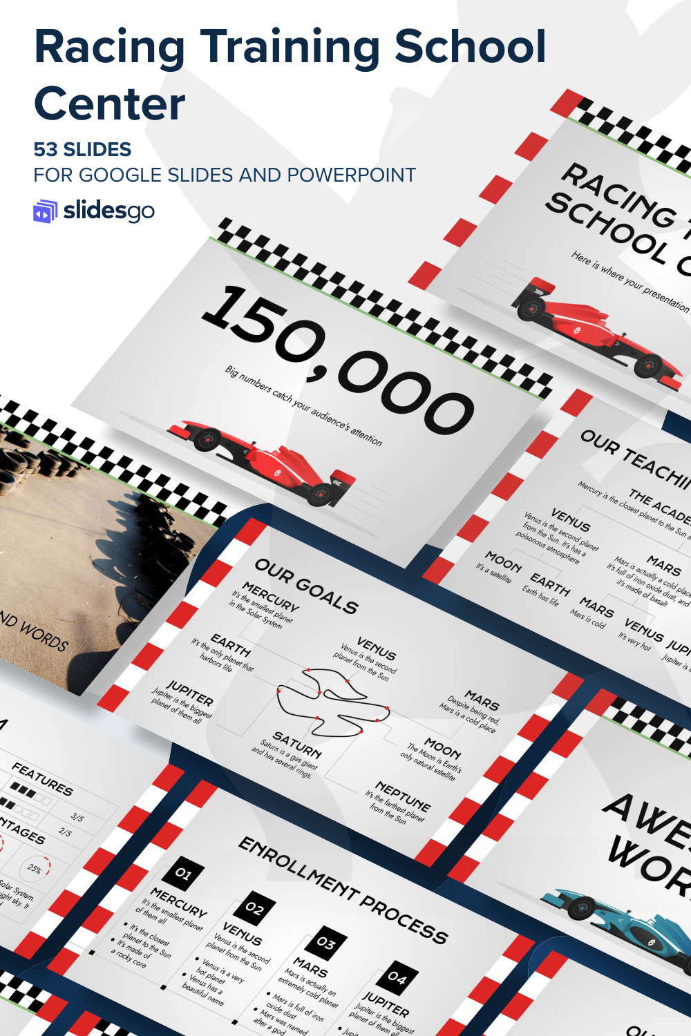 Racing Training School Center | Google Slides and PPT