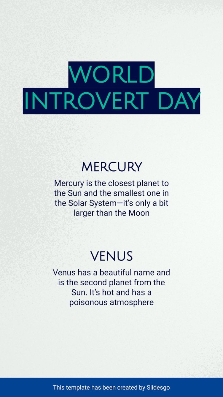 World Introvert Day IG Stories | Google Slides & PowerPoint