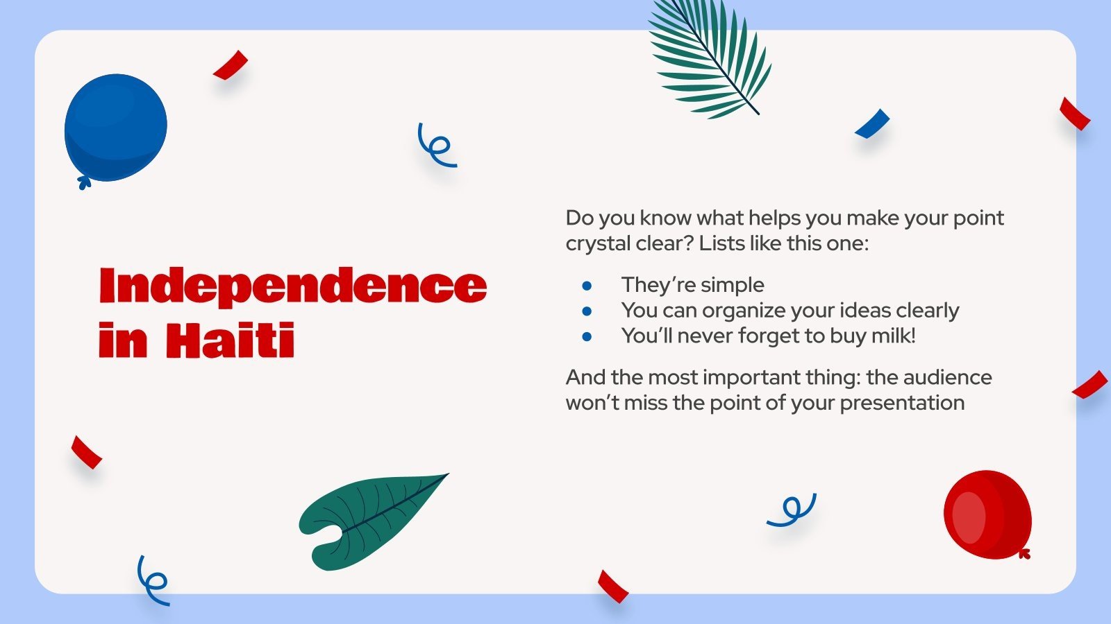 Haiti Independence Day | Google Slides & PowerPoint