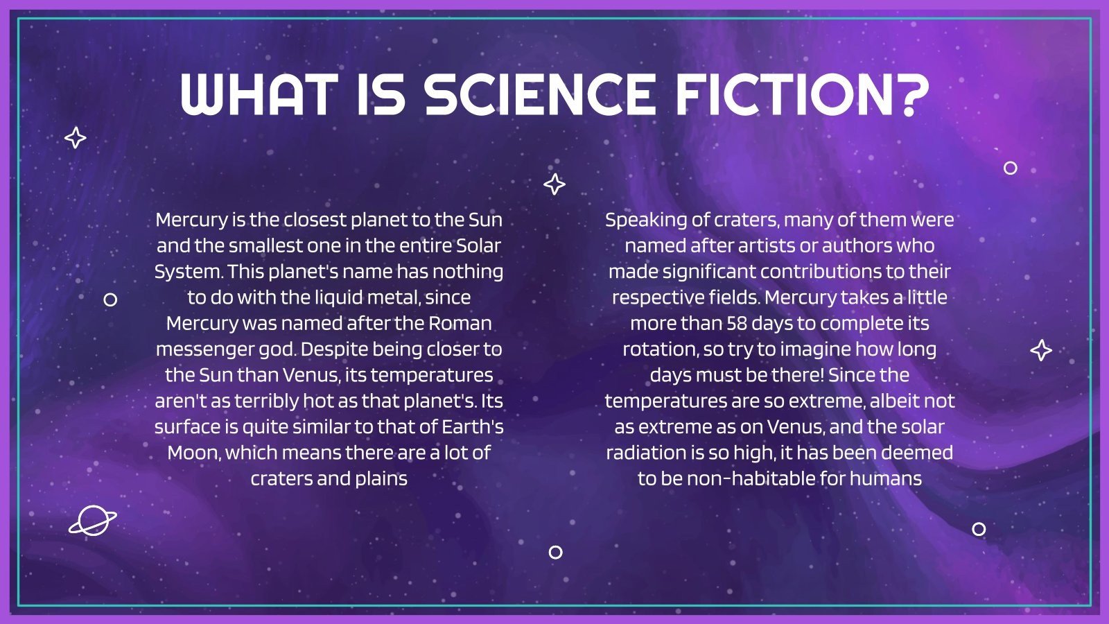 US’ Science Fiction Day for Pre-K | Google Slides & PPT
